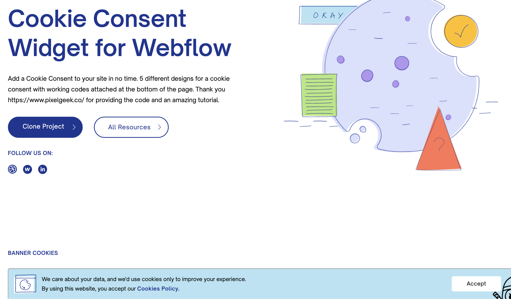 Best Webflow Cookie Consent Cloneables | Memberstack Blog